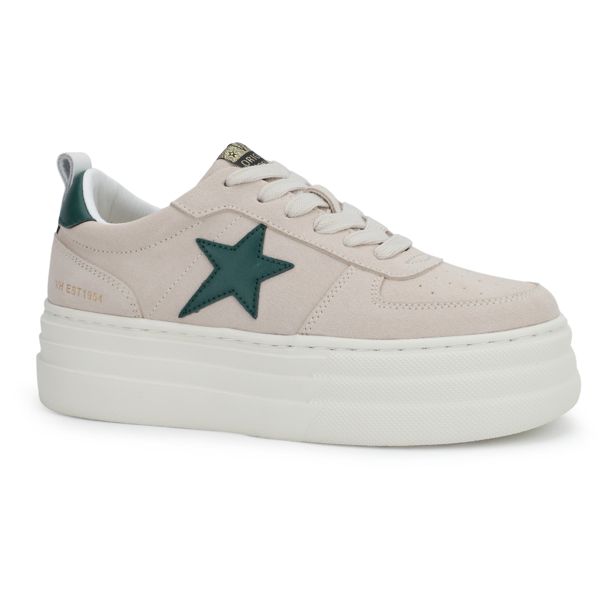 HUNTER - GREY SUEDE GREEN