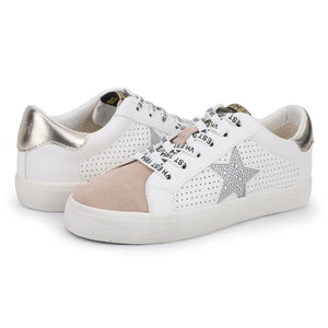 GADOL - WHITE/ CAMEL RHINESTONE